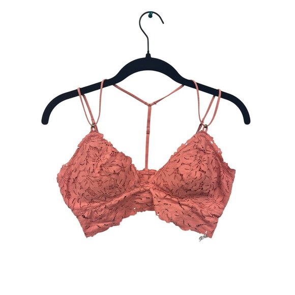 aerie | Intimates & Sleepwear | Aerie Mm Floral Lace Coral Bralette ...